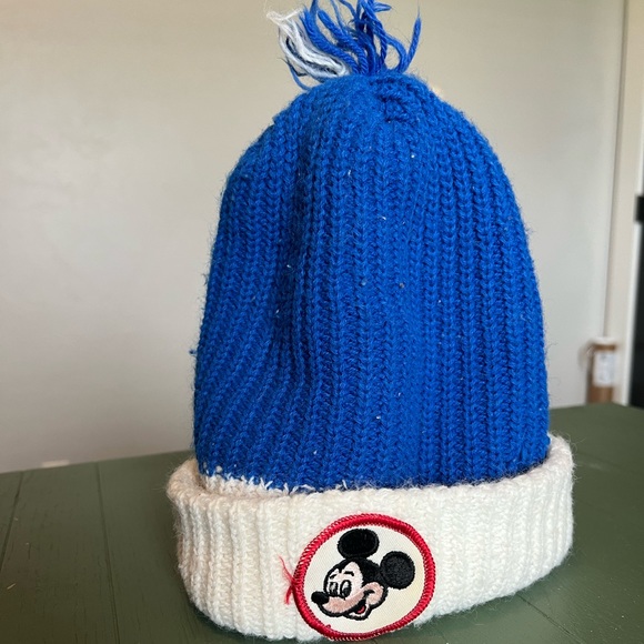 Disney | Accessories | Mickey Mouse Disney Vintage Winter Blue Beanie ...